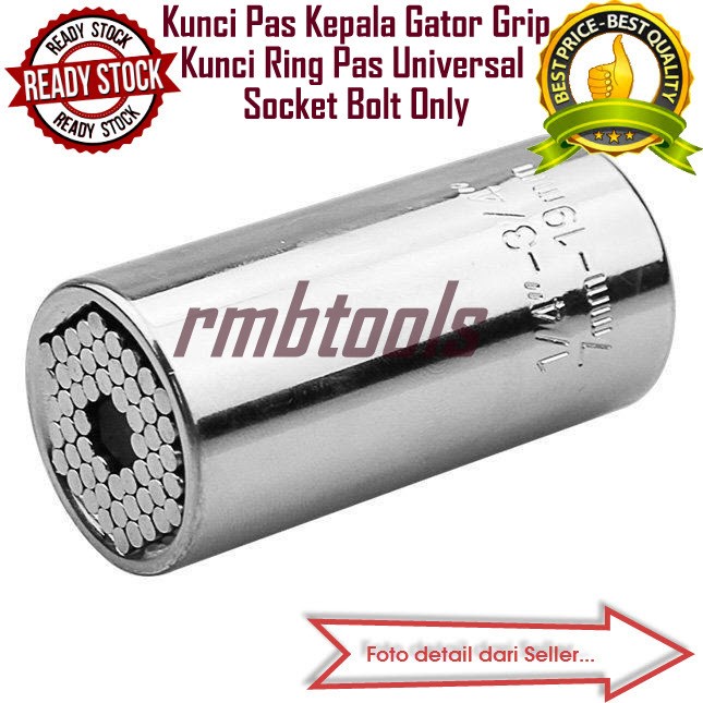 Jual Kunci Pas Kepala Gator Grip Kunci Ring Pas Universal Socket Bolt ...