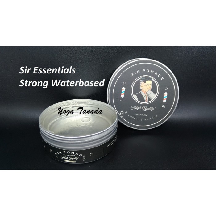 Jual Pomade Sir Essential Blue Biru Strong Waterbased (FREE SISIR ...