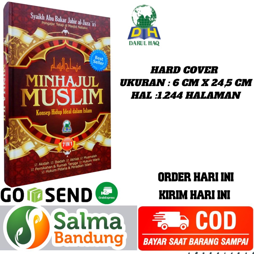 Jual Buku Minhajul Muslim Konsep Hidup Ideal Dalam Islam Original - Syaikh Abu Bakar Jabar Al ...