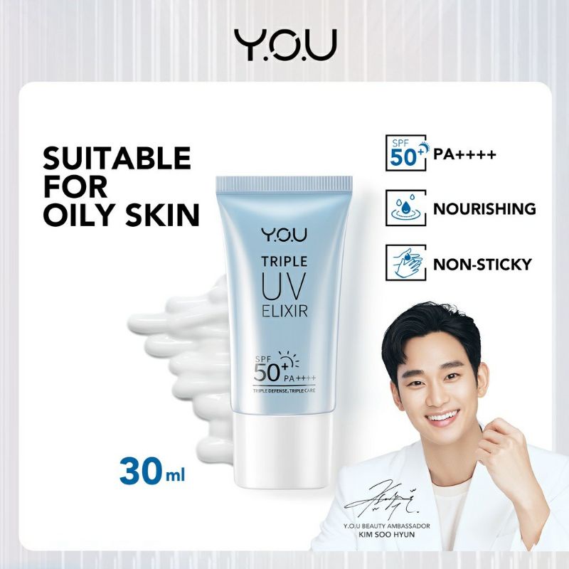 Jual YOU Sunscreen Triple Uv Elixir Spf 50+ PA+++/Sunscreen You ...