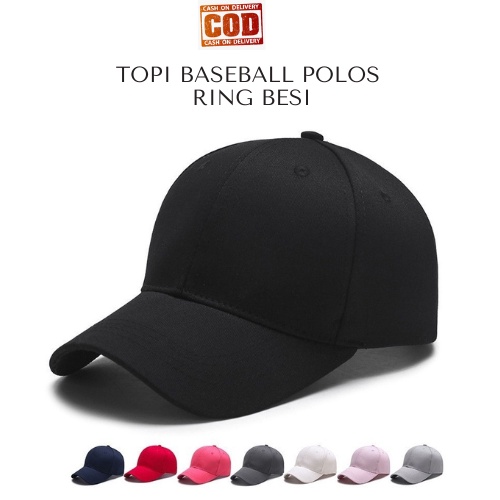 Jual TOPI POLOS RING BESI BASEBALL PREMIUM DISTRO TERMURAH!! | Shopee ...
