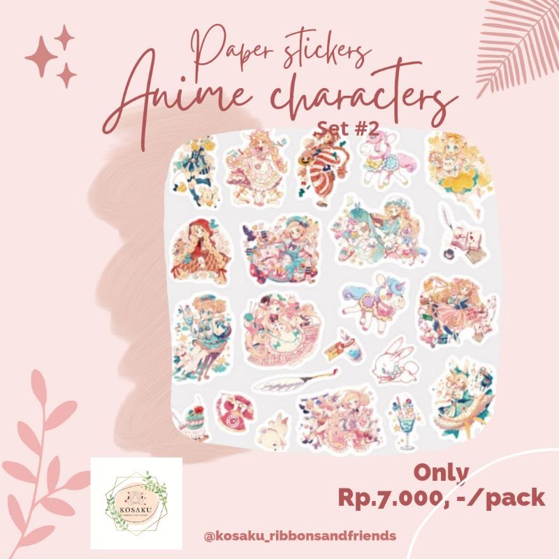 Jual Sticker aesthetic Anime Characters | Shopee Indonesia