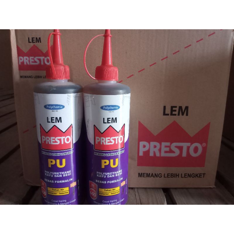 Jual Lem Kayu dan Besi,Lem Pu Presto / Lem Madu / Lem Polyurethane | Shopee Indonesia