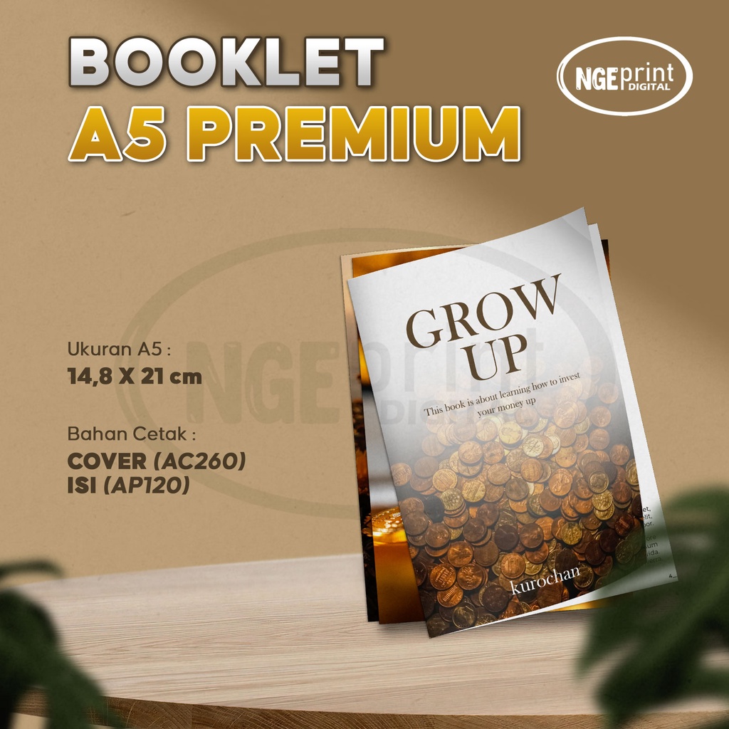 Jual Cetak Company Profile A5, [PREMIUM], Cetak Booklet Custom Premium Full Warna, Majalah ...