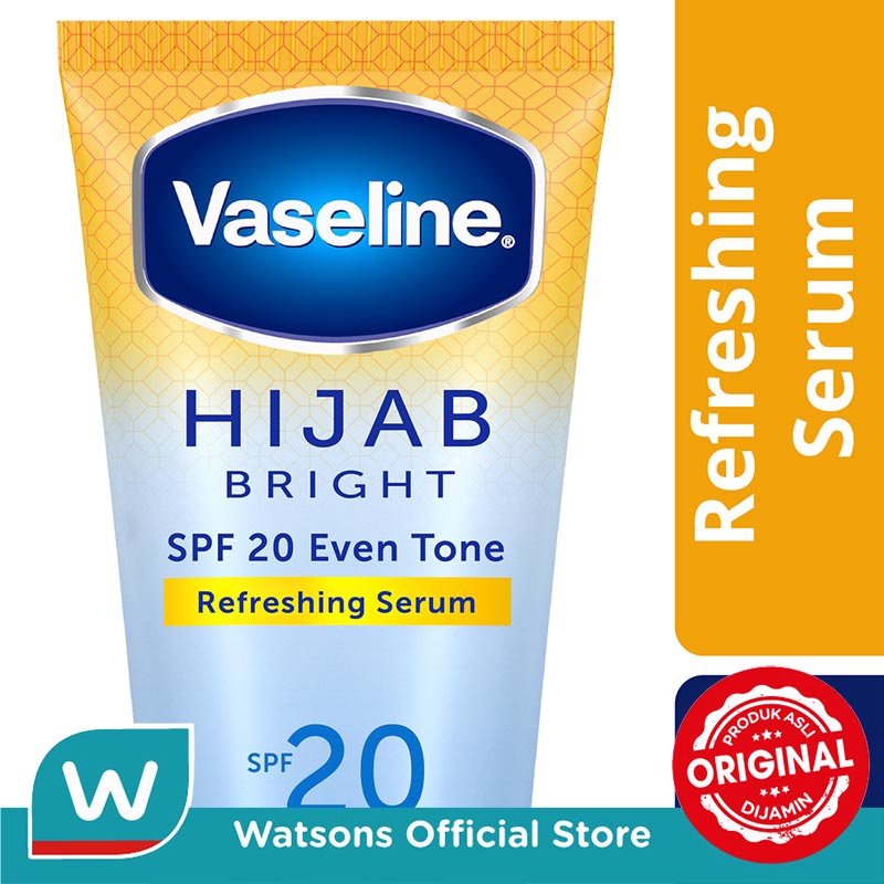 Jual Vaseline Hijab Bright Refreshing Body Serum SPF20 PA++ Even Tone ...