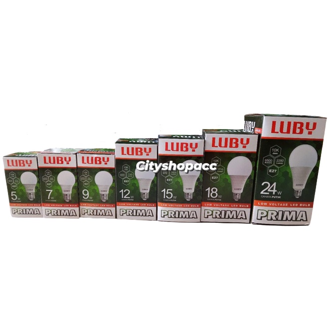 Jual LUBY PRIMA Lampu Bohlam LED 5W, 7W, 9W, 12W, 15W, 18W dan 24W LED ...