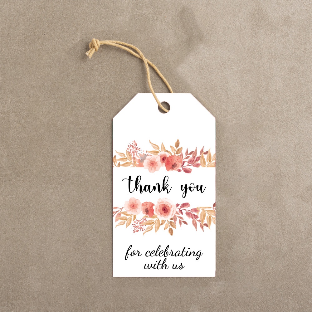 Jual 50 pcs Thank you Hang Tag hampers gift / Paper Hangtag terima ...