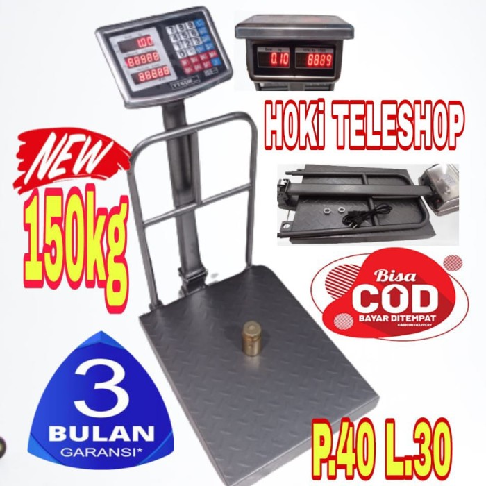 Jual Timbangan Digital 150Kg Lantai/Timbangan Beras/Timbangan Karungan ...