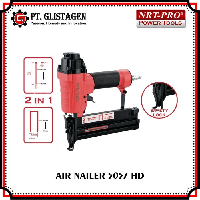 Jual Mesin Paku Tembak Angin F50 Air Nailer Stapler 2 in 1 Nrt Pro 5057 ...