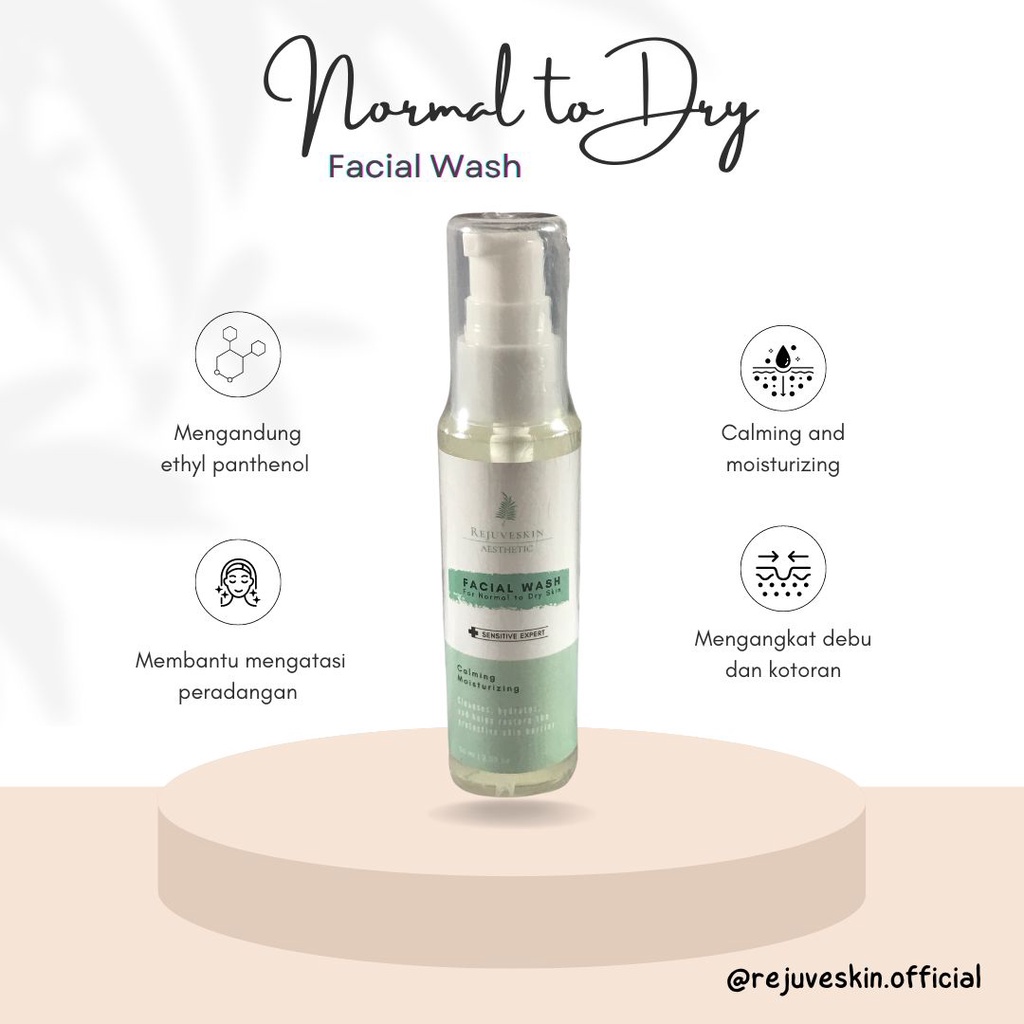 Jual NEW!! REJUVE SKIN FACIAL WASH NORMAL TO DRY | Shopee Indonesia