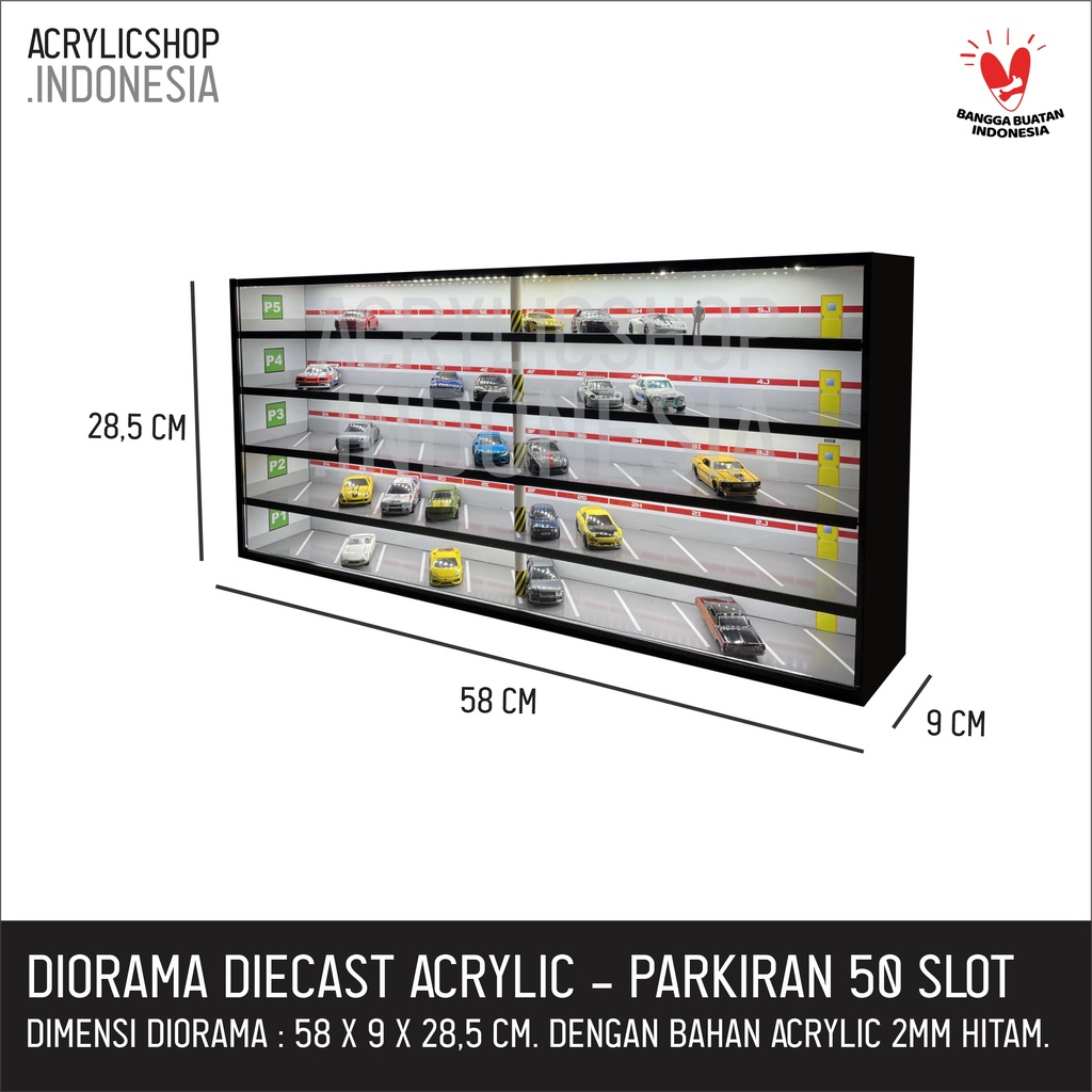 Jual Diorama Acrylic / Diecast / Rak Hotwheels / Box Display Akrilik ...