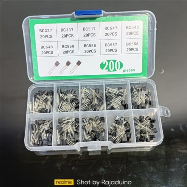 Jual Paket 1 Box isi 200pcs Transistor Triode TR Multipurpose 2N2222 ...