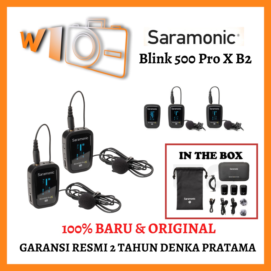 Jual Saramonic Blink 500 Pro X B2 Dual Wireless Mic Blink500 ProX B2 Resmi | Shopee Indonesia
