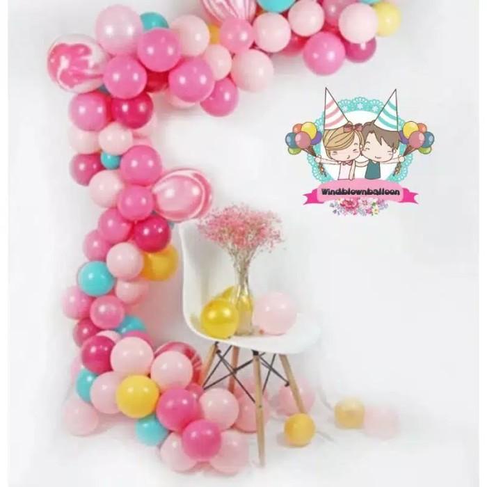 Jual Backdrop Strip Balon Garlan / Pvc Transparan Stripe Tape Balloon ...