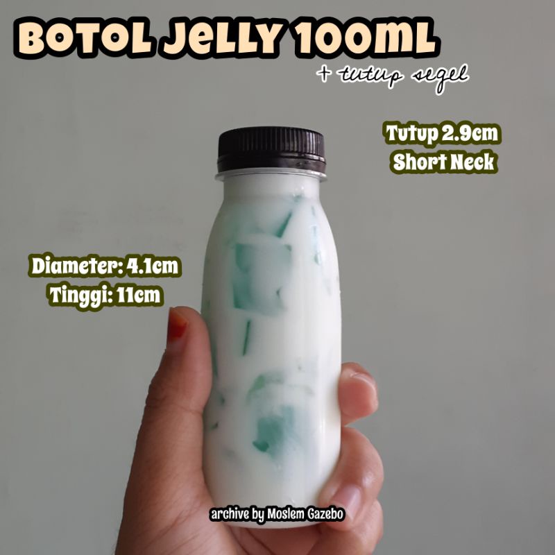 Jual Botol Plastik - Botol Zam Zam - Botol Jelly vol. 100ml || Tutup ...