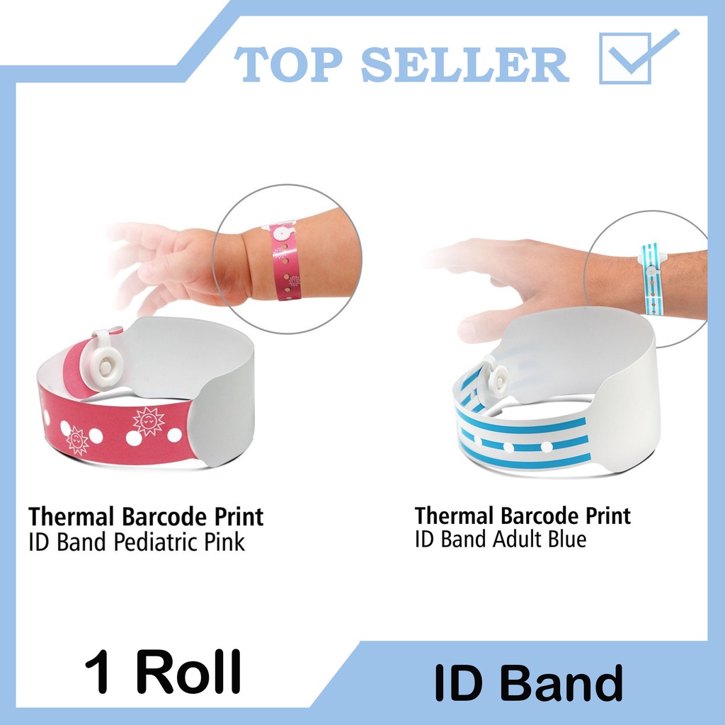 Jual ID Band Anak dan Dewasa Thermal Barcode Print Onemed | Shopee ...