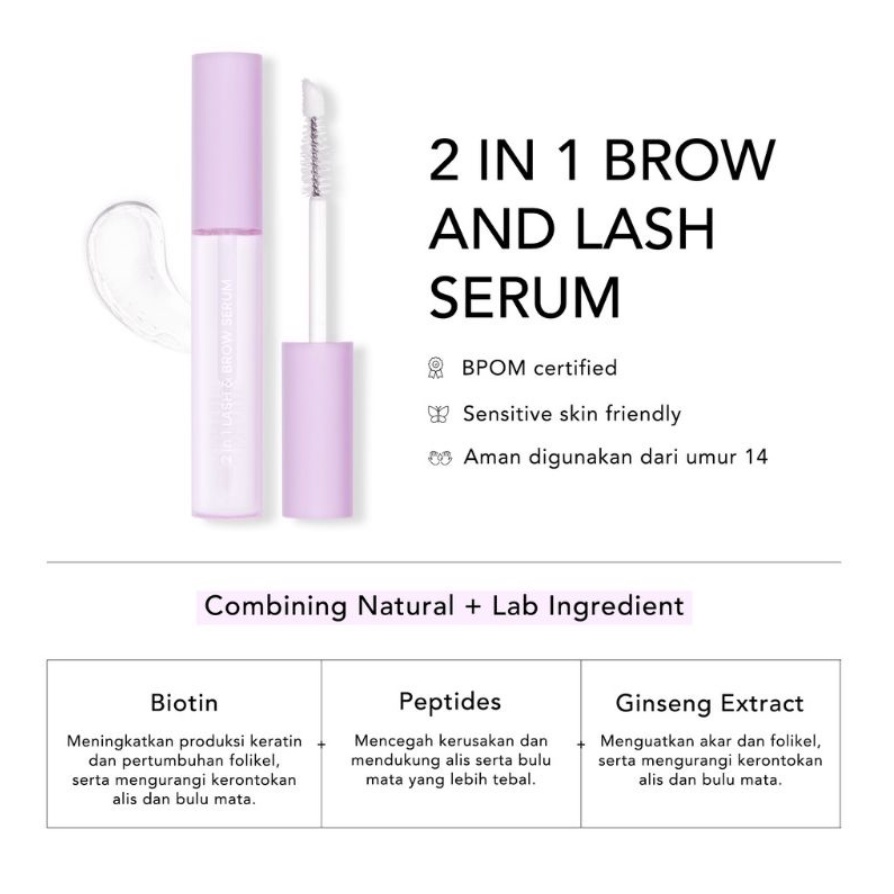 Jual The Originote 2 in 1 Eye Lash Serum Eyelash Brow Serum | Shopee Indonesia