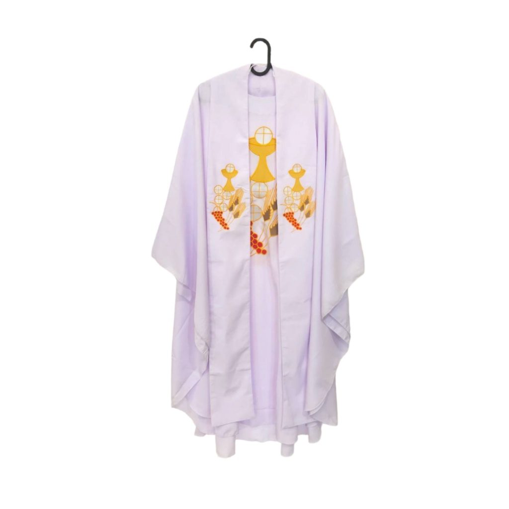 Jual Kasula Halus dan Tebal Bordir Sedang 016 Jubah Imam Katolik Baju ...