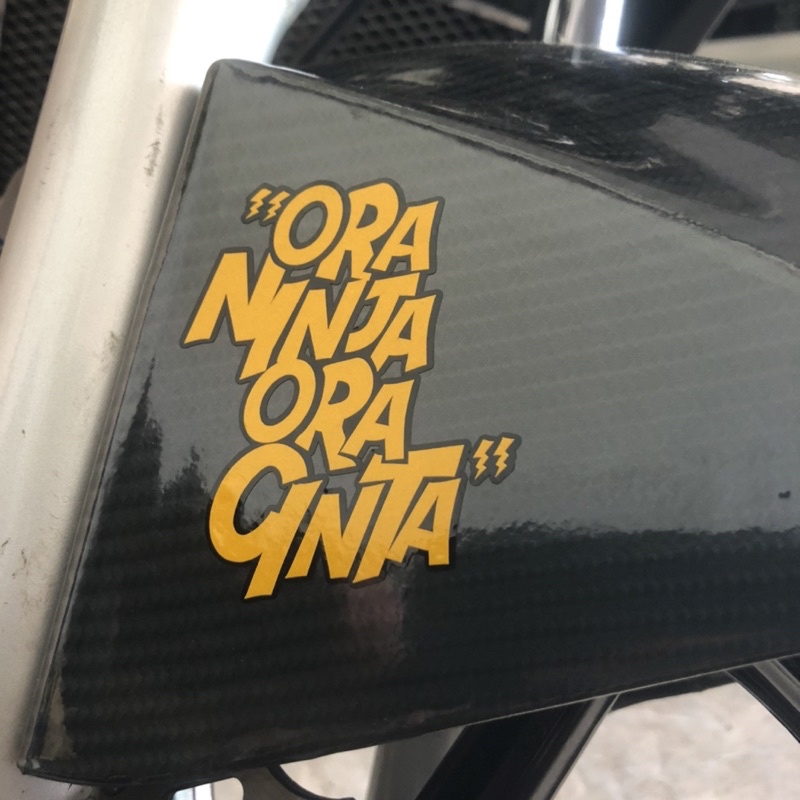 Jual Stiker ORA NINJA ORA CINTA sticker cutting | Shopee Indonesia