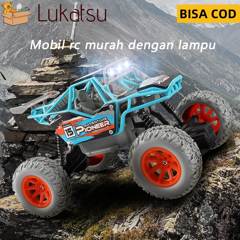 Jual RC Mobil Mainan dengan Lampu LED 2.4G Radio Remote Control Mobil ...