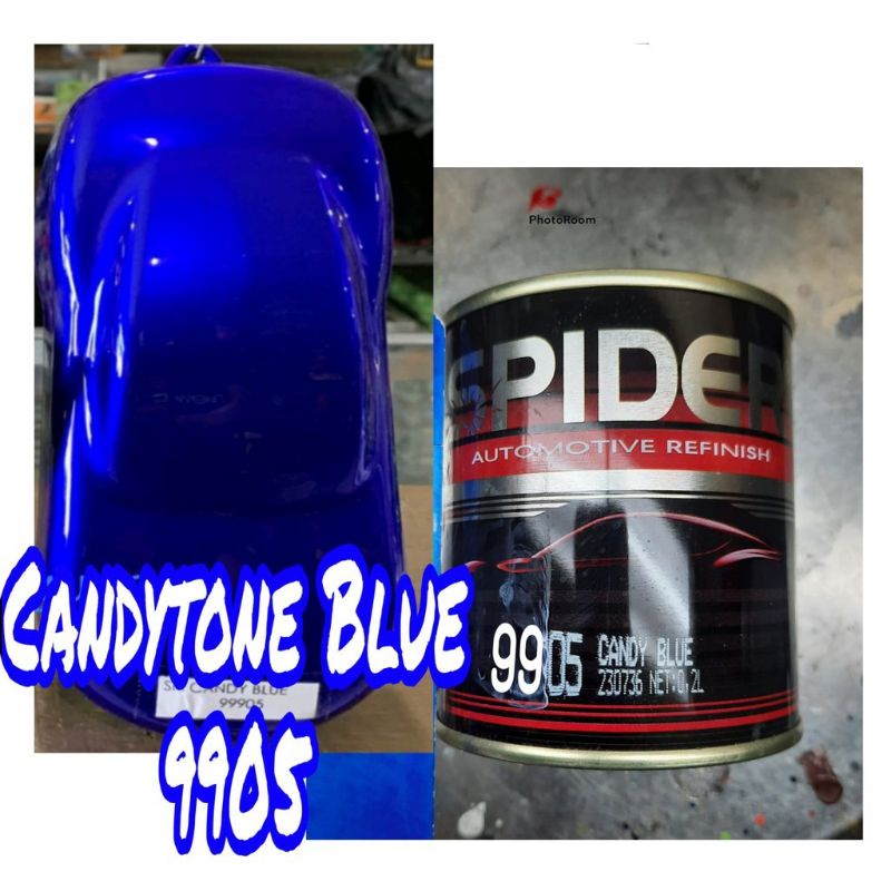 Jual Cat Blue Candy Tone biru Penta Spider Candytone Blue Transparan ...