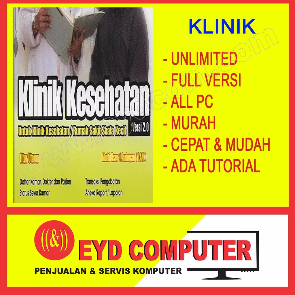 Jual PROGRAM KLINIK KESEHATAN ALL PC FULL VERSION BANYAK PC APLIKASI ...