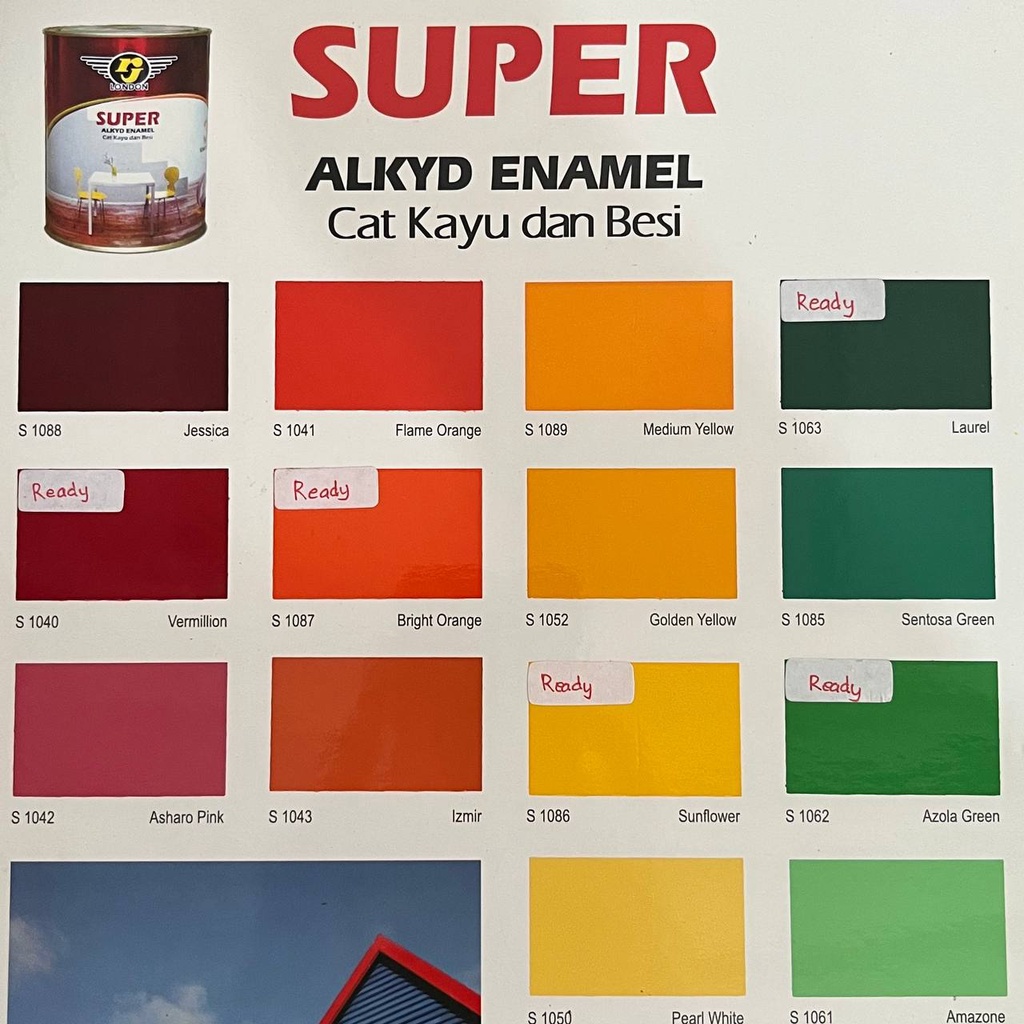 Jual Cat minyak kayu besi RJ BESAR 0.8 Liter - Alkyd Enamel warna ...