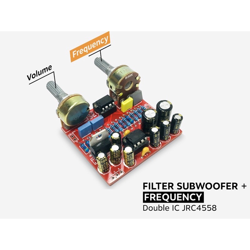 Jual Modul / Kit Filter Subwoofer Double IC JRC4558 ( LPF ) | Shopee ...