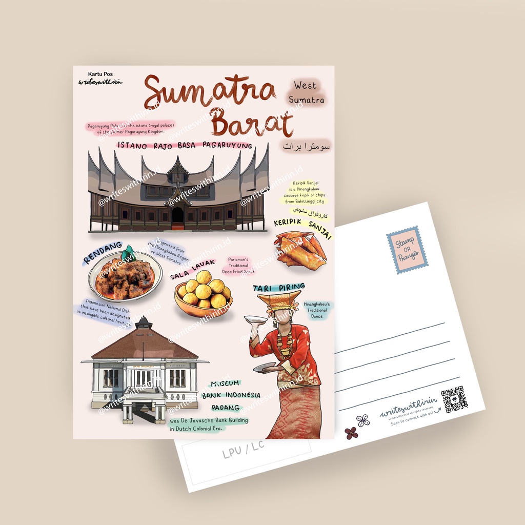 Jual (writeswithirin) Kartu Pos/ Postcard/ Poskad Rangkuman Daerah ...