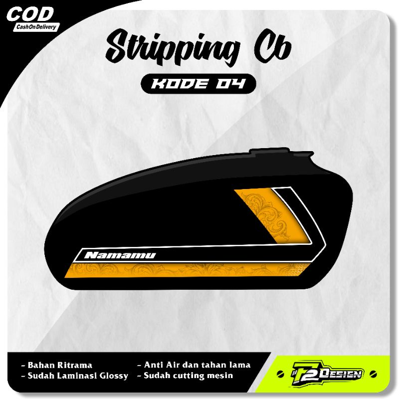 Jual STIKER TANGKI CB POLOS CB BATIK STRIPING CB 125 CB 100 CB GLATIK ...