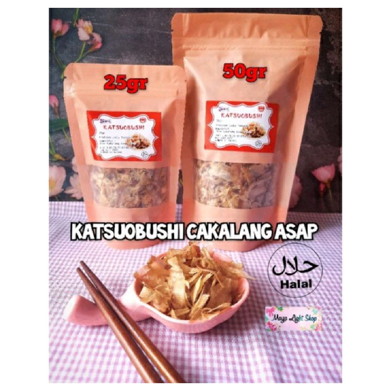 Jual Katsuobushi 50gr dan 25gr cakalang asap taburan takoyaki fish ...