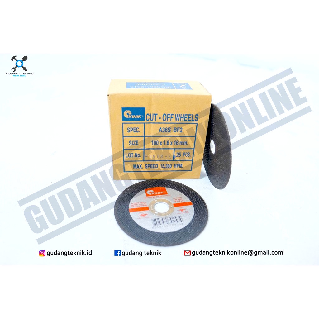 Jual Batu Gerinda Grenda Potong Besi Stainless metal 4" KINIK / Cutting ...