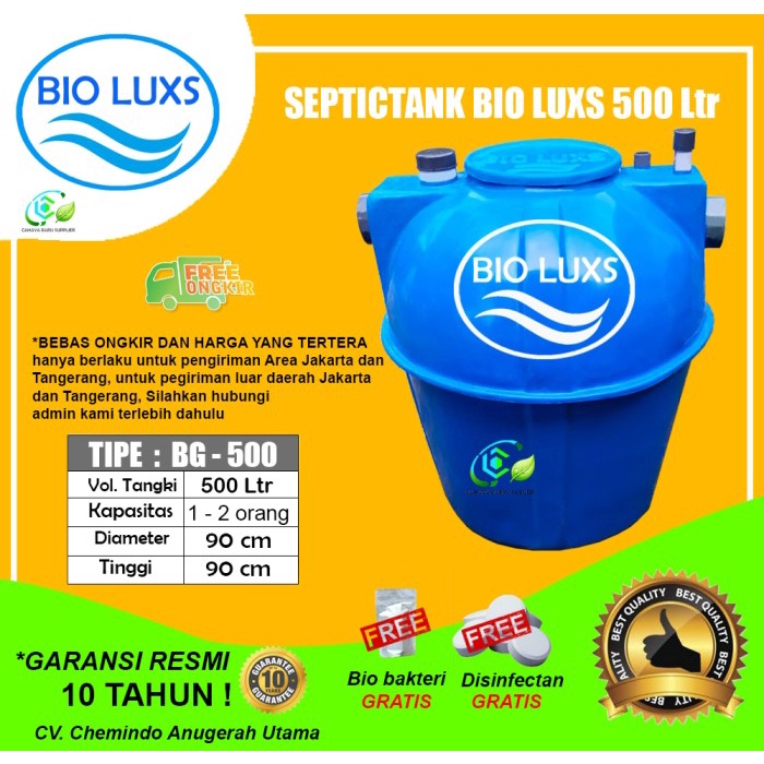 Jual Septic Tank Bio, Biotank - Biofil, Septic Tank BioLuxs BT - 500 ...
