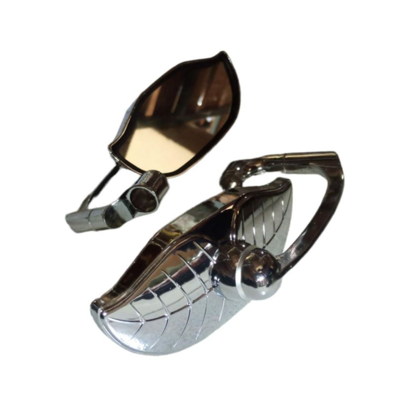 Jual SPION CHROME MODEL DAUN KACA PUTIH MODEL CLASSIC | Shopee Indonesia