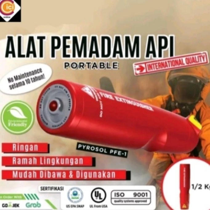Jual ALAT PEMADAM API PORTABLE PYROSOL PFE-1 APAR PORTABLE | Shopee ...