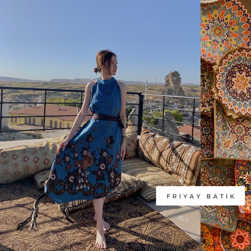 Jual Sayidati Dress Batik / Gaun Panjang Batik Wanita | Shopee Indonesia