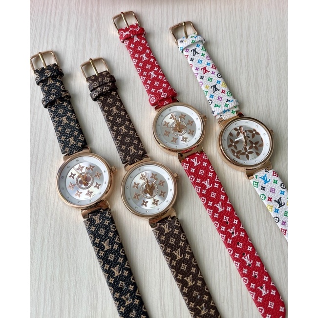Jual Jam tangan wanita kulit ( 4 warna) | Shopee Indonesia