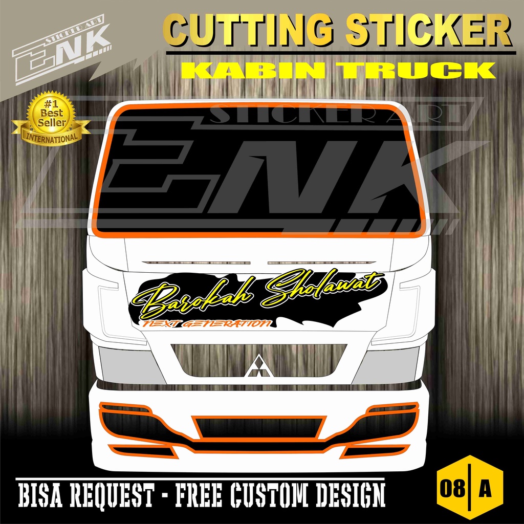 Jual STICKER TRUCK CUTTING KABIN /STIKER VARIASI TULISAN KABIN TRUCK ...