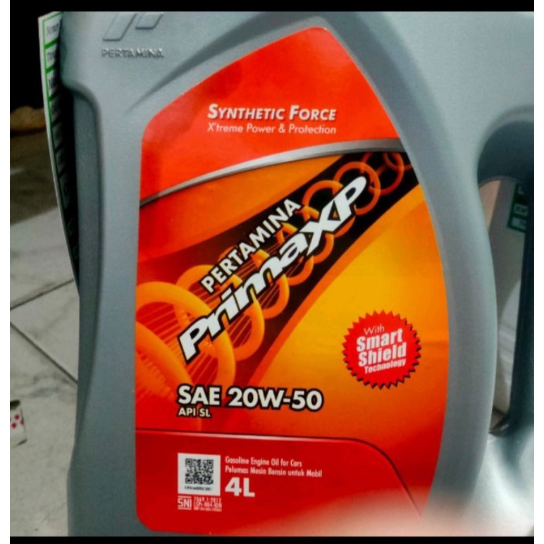 Jual Oli PRIMA XP Galon 4L SAE 20W-50 PERTAMINA | Shopee Indonesia