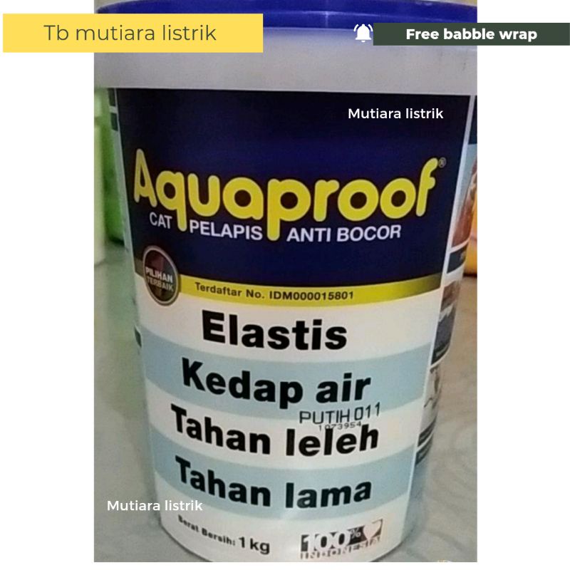 Jual Aquaproof cat anti bocor 1kg Waterproofing Aquaproof Cat pelapis ...