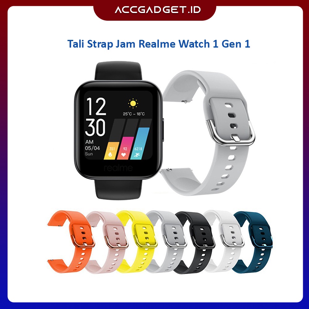 Jual Tali Strap SmartWatch untuk Realme Watch 1(kotak) - ACT20 Silicone ...