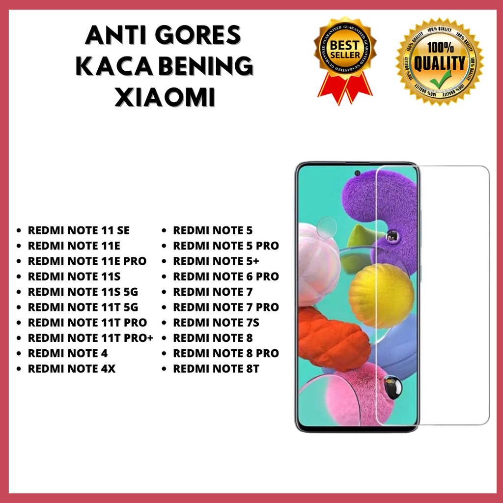 Jual TEMPERED GLASS BENING REDMI NOTE 11 SE-NOTE 11E -NOTE 11E PRO-NOTE 11S-NOTE 11S 5G-NOTE 11T ...