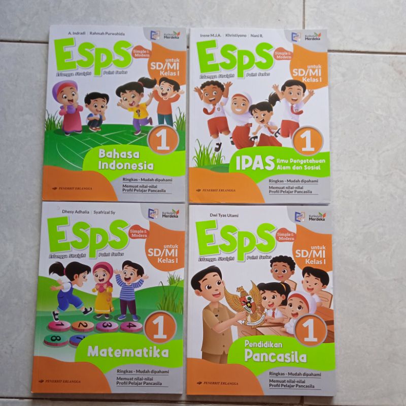 Jual Kelas 1 SD/MI ESPS IPAS ilmu Pengetahuan Alam dan Sosial, Matematika, Pendidikan Pancasila ...