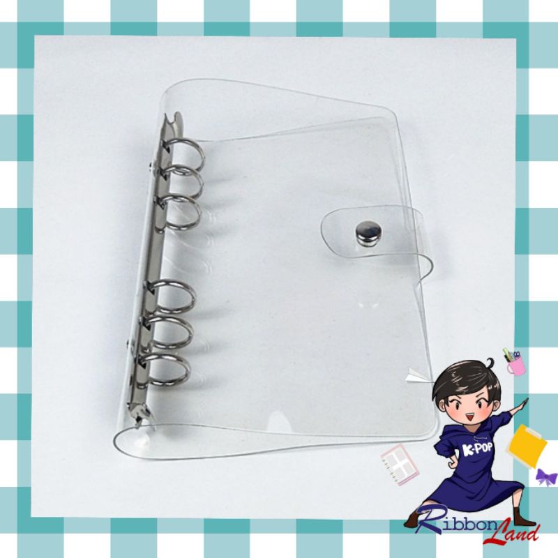 Jual A6 Cover Binder Notebook Diary Premium PVC Transparan ( Tebal ) 6 ...
