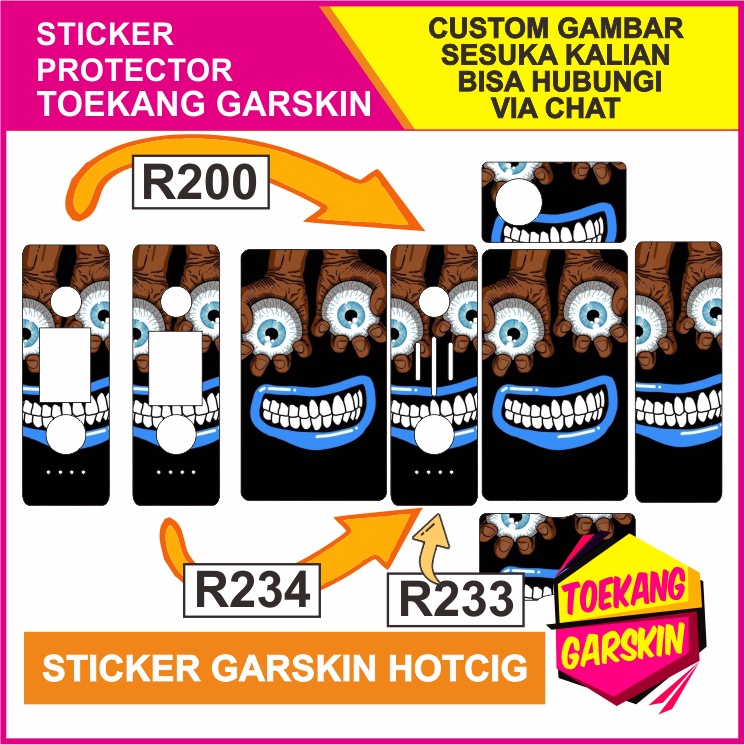 Jual STICKER GARSKIN HOTCIG R200, R233 DAN R234 SPECIAL EDITION 01 ...