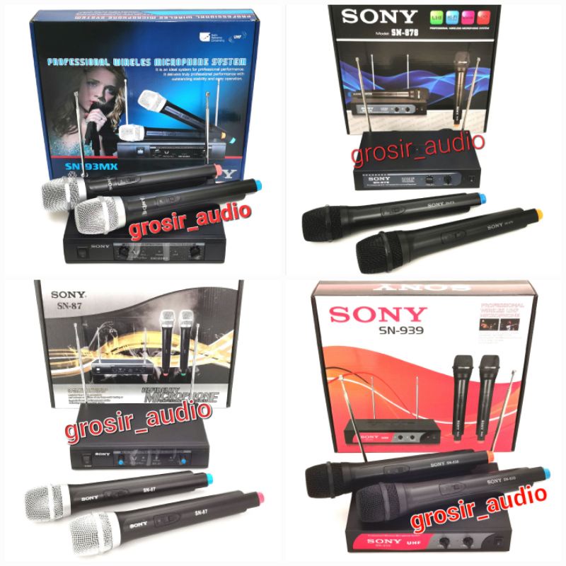 Jual MIC WIRELESS SONY SN87 SN939 SN193 SN193MX SONY 939 ,MIC WIRELESS ...