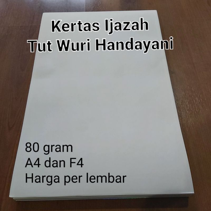 Jual Kertas TUT WURI HANDAYANI | Shopee Indonesia