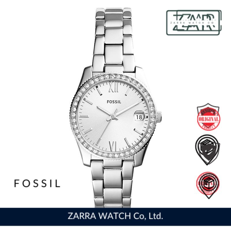 Jual Jam Tangan Wanita Original Fossil ES4317 Scarlette Crystal Ladies ...