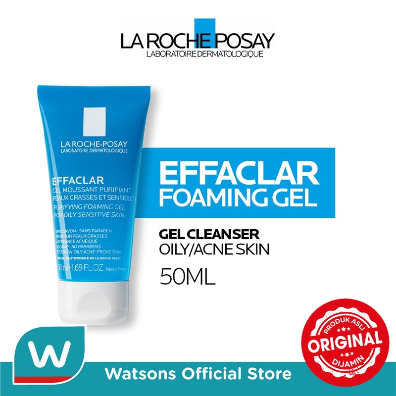 Jual La Roche Posay Effaclar Foaming Gel Cleanser 50ml - Facial Wash ...