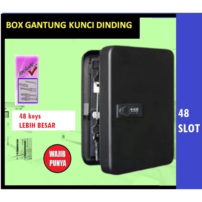 Jual COD Gantungan Kunci Key box dinding BOX gantungan kunci dinding ...